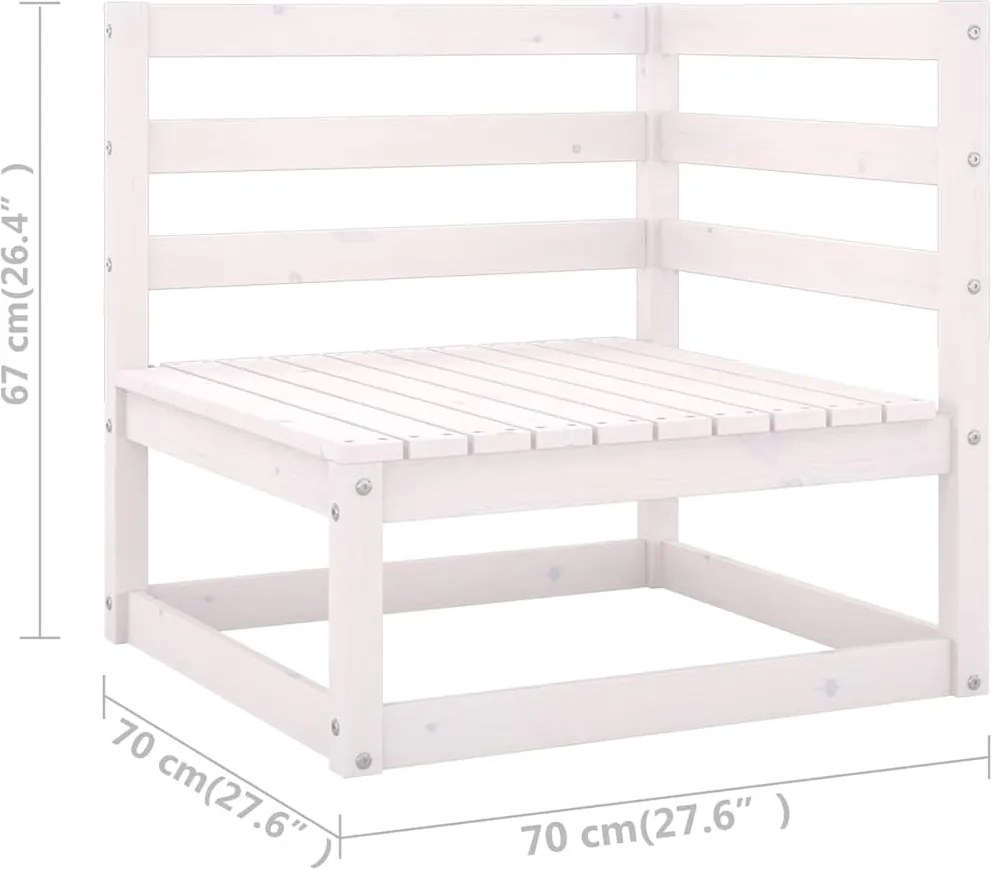 8dílná zahradní sedací souprava s poduškami masivní borovice 3076335