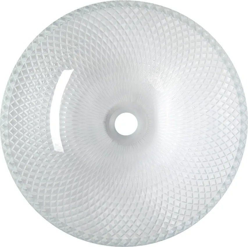Sapho Sapho, PUKETA skleněné gravírované umyvadlo, průměr 42 cm, čirá, TY165