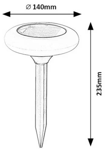 Rabalux 7069 solární dekorativní svítidlo Haiti, s funkcí RGB