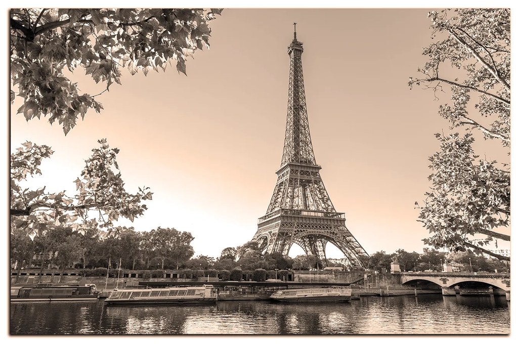 Obraz na plátně - Eiffel Tower 1110FA (90x60 cm  )