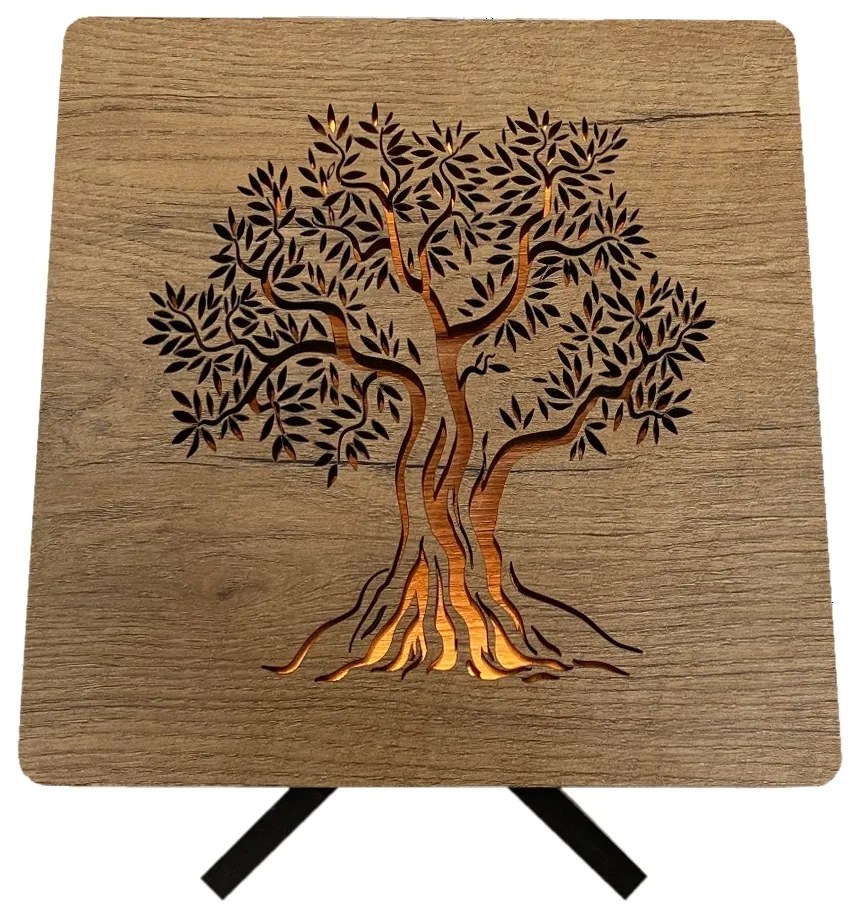 Li-Go "Olivovník" lampa 19x19cm provedení povrchu: dub světlý