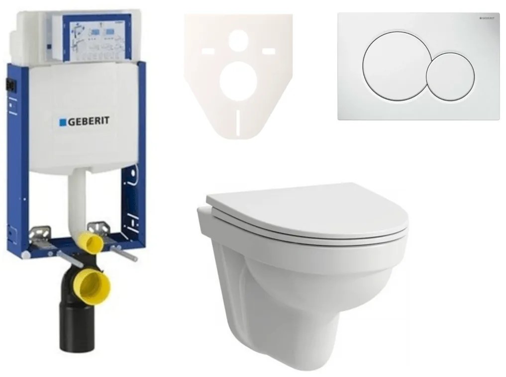 Cenově zvýhodněný závěsný WC set Geberit k zazdění + WC Laufen Laufen Pro Nordic SIKOGE2H1