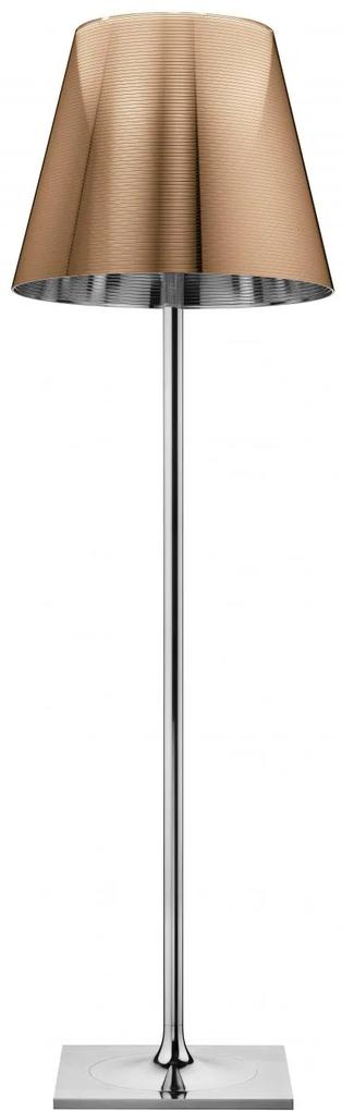 Flos F6301046 KTribe F3, designová stojací lampa se stmívačem, 1x205W E27, aluminizovaná bronzová, výška 183cm