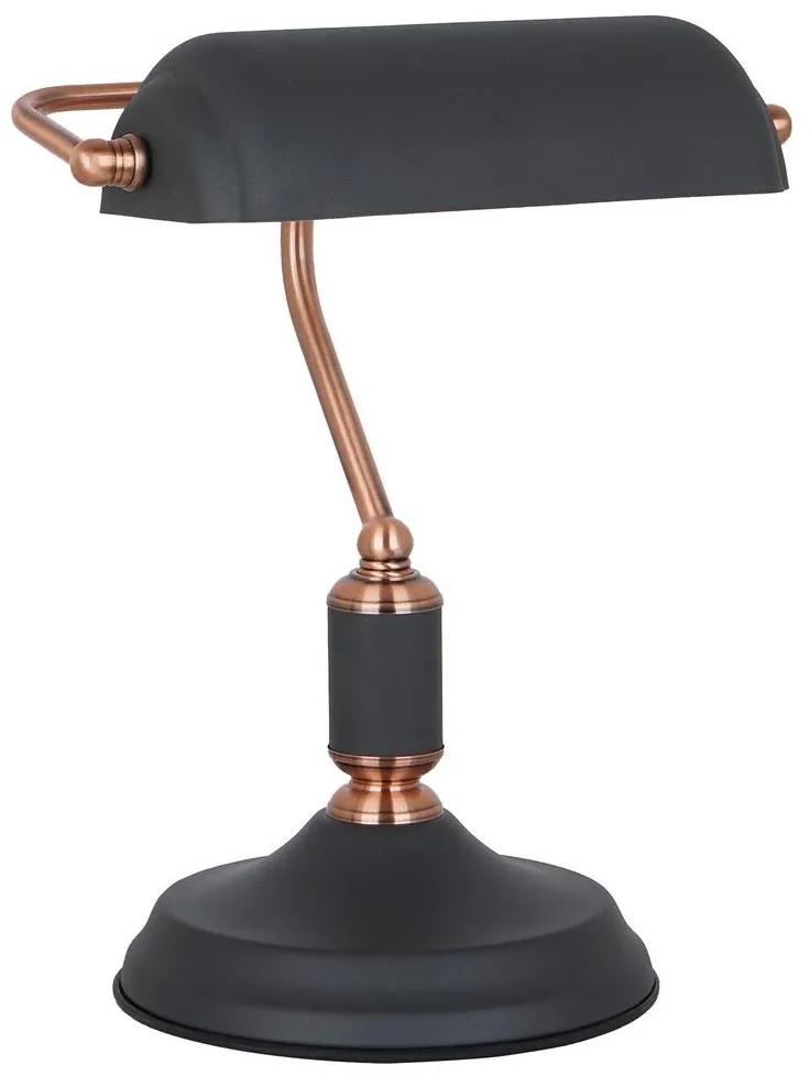 ITALUX ITALUX MT-HN2088 BL+RC - Stolní lampa PABLO 1xE27/40W/230V antracit IT0395