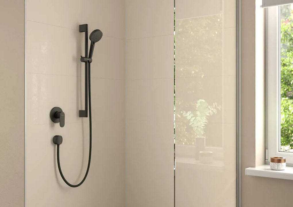 Hansgrohe Vernis Blend - Páková sprchová baterie pod omítku, černá matná 71649670