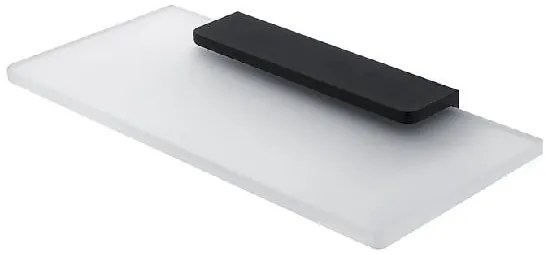 Nimco Maya - Polička, 20 cm, matné sklo/černý mat MAC 29091B-20-90