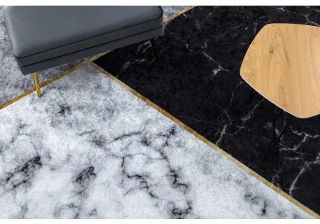 MIRO 51330.804 mycí kobereček Mramor, geometrická protiskluz šedá velikost 160x220 cm | krásné koberce cz