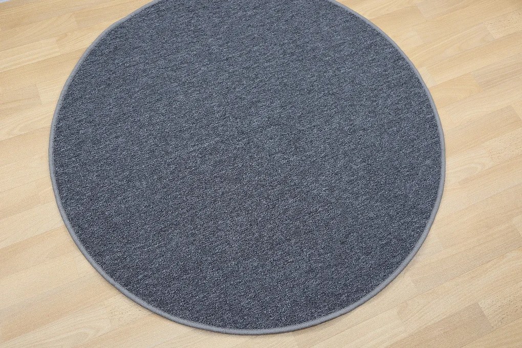 Vopi, Kusový koberec Astra šedá kruh, 200x200 (průměr) kruh, šedá, chodba / předsíň