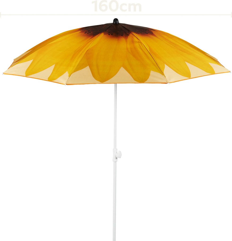 Livarno® Slunečník, Ø 160 cm (slunečnice)