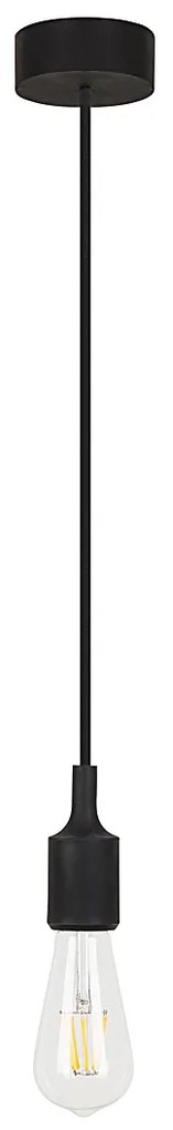 Rabalux 1412 ROXY - Silikonový závěs na žárovku v černé barvě