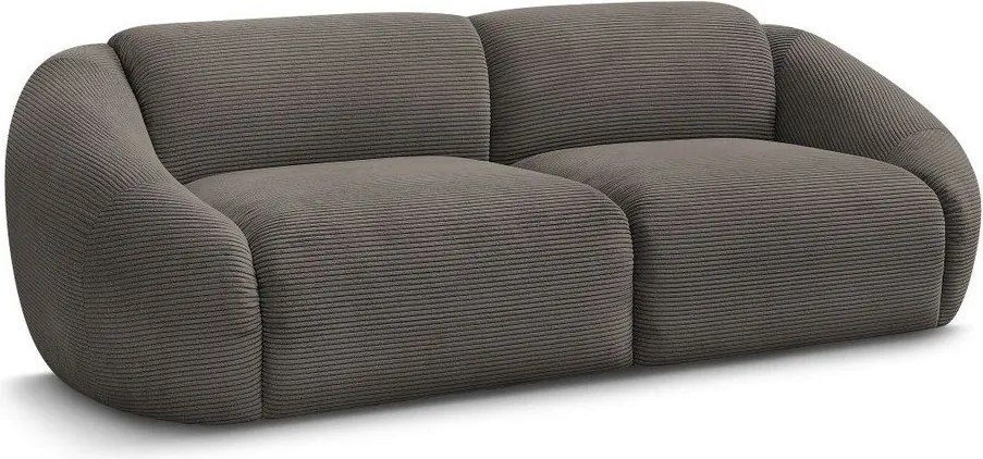 Taupe manšestrová pohovka 250 cm Tina – Bobochic Paris