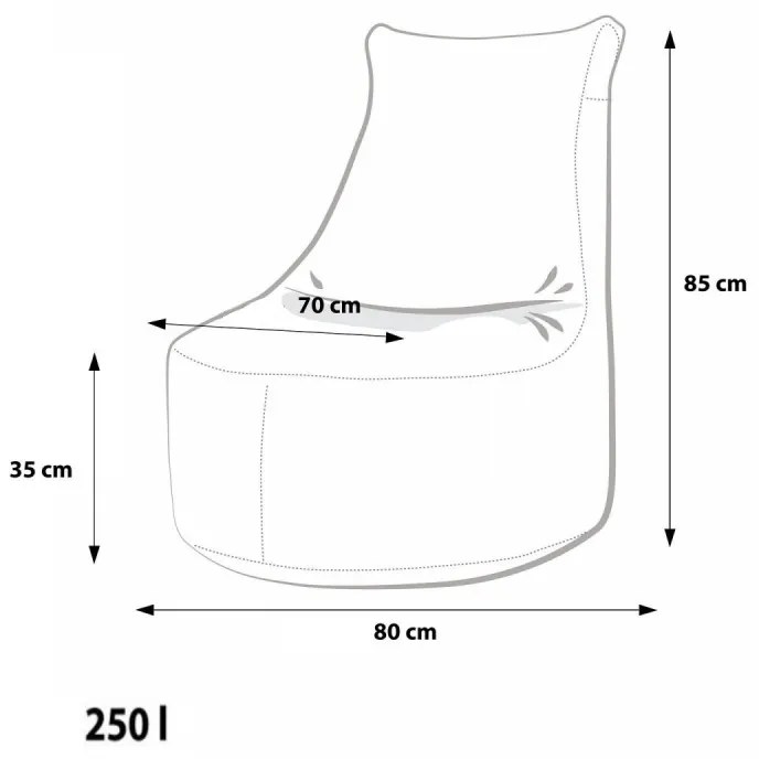 EF4017 Ecopuf Sedací vak Ecopuf - SEAT L Modern polyester DG58/NC14