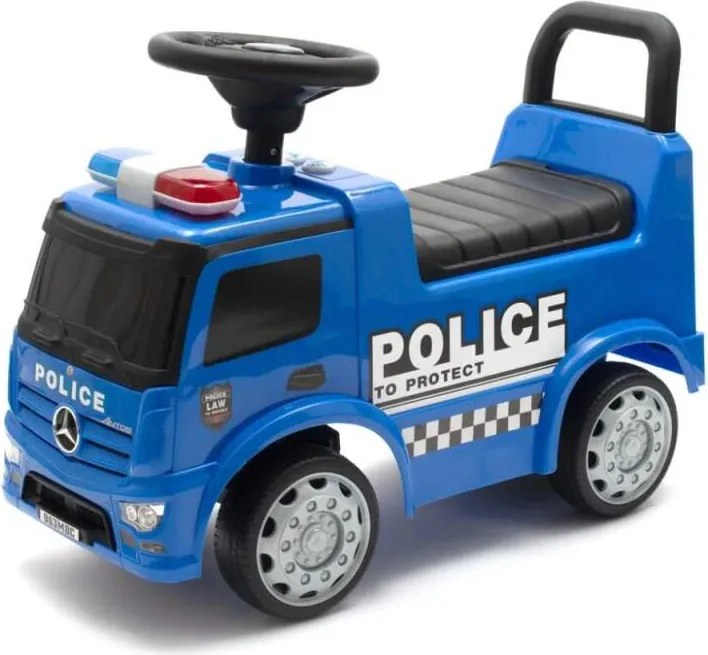 Dětské odrážedlo se zvukem Mercedes Baby Mix POLICE modré