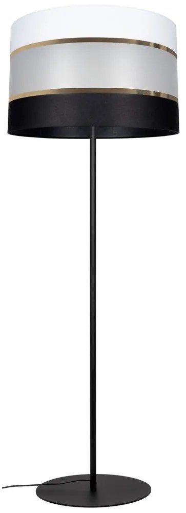 Belis Stojací lampa CORAL 1xE27/60W/230V černá/bílá BE0702