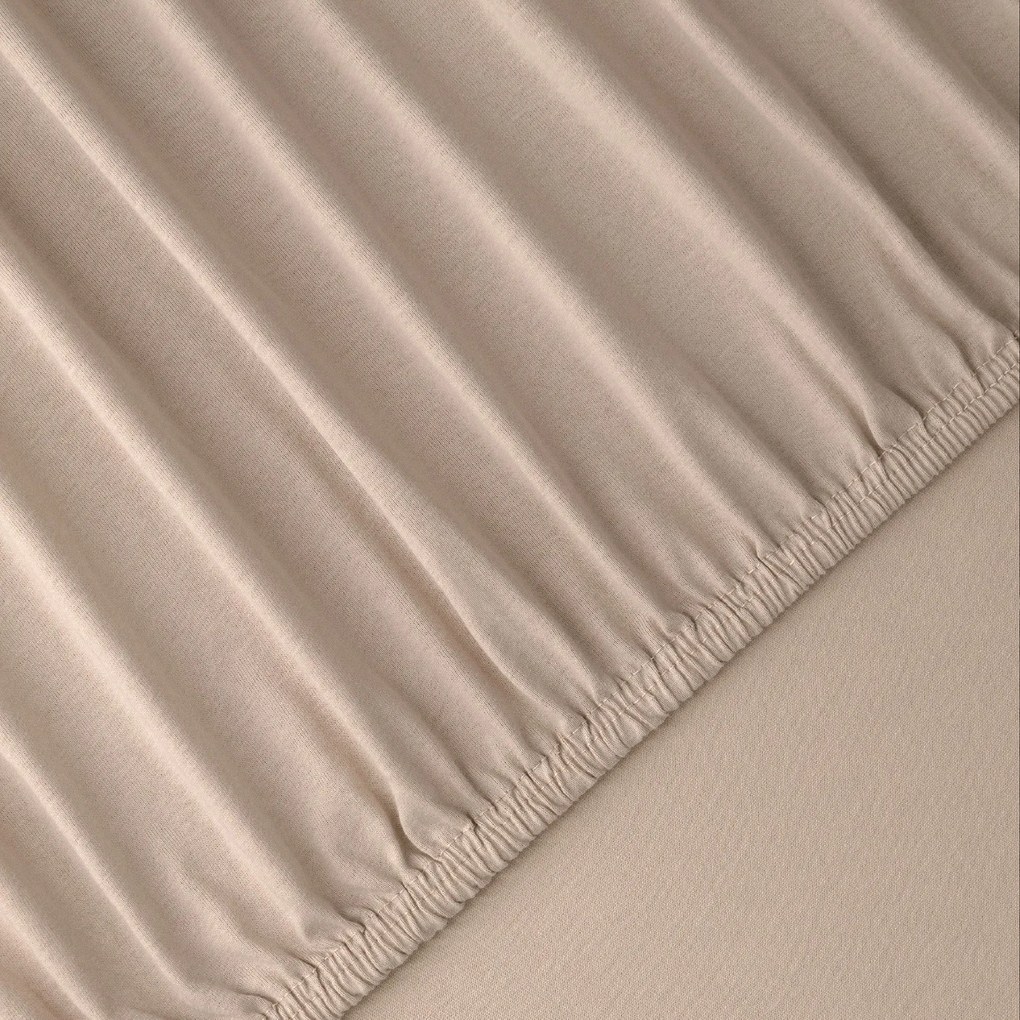 Florella Prostěradlo Avance Jersey 45 Beige, 180-190x200 cm