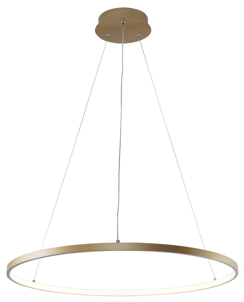 Moderní LED lustr Breno 60 zlatá