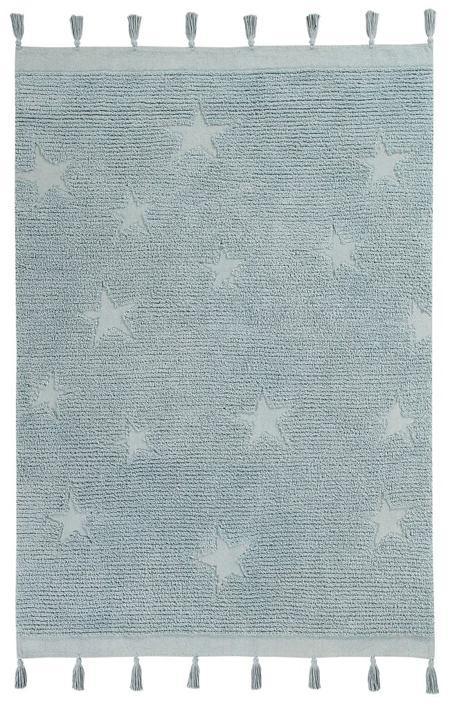 Lorena Canals koberce Ručně tkaný kusový koberec Hippy Stars Aqua Blue - 120x175 cm