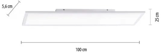 JUST LIGHT. 14682-16 -LED RGBW Stm. přisaz. panel LOLA FLAT LED/28,5W/230V + DO
