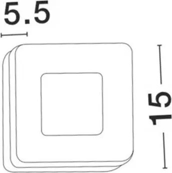 NV 9529721 Venkovní nástěnné svítidlo TUNE černý hliník a akryl LED 9W 3000K 100-240V 115st. IP65 - NOVA LUCE