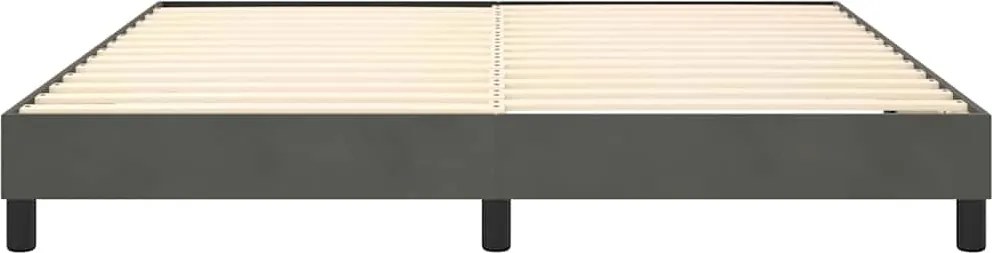 Rám postele s boxspringem tmavě šedý 180 x 200 cm samet 3120785
