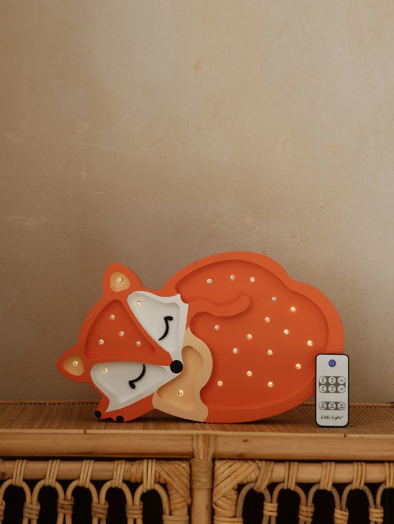 Little Lights Lampa Fox Wild Orange