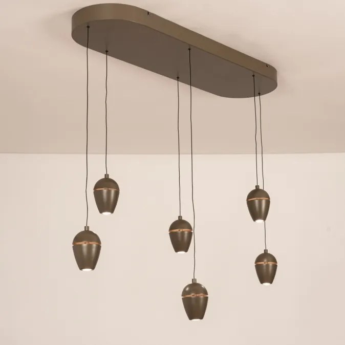Závěsné stmívatelné LED svítidlo Cosmo Brown 6