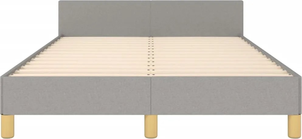 Rám postele bez matrací světle šedá 120x190 cm textil 3270506