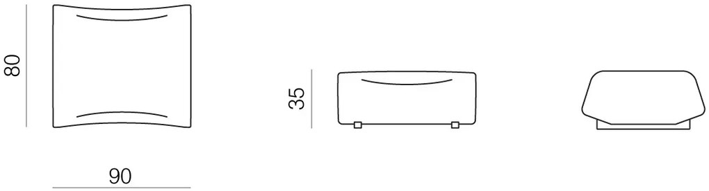 Prostoria designové sedačky Absent Sofa Pouf