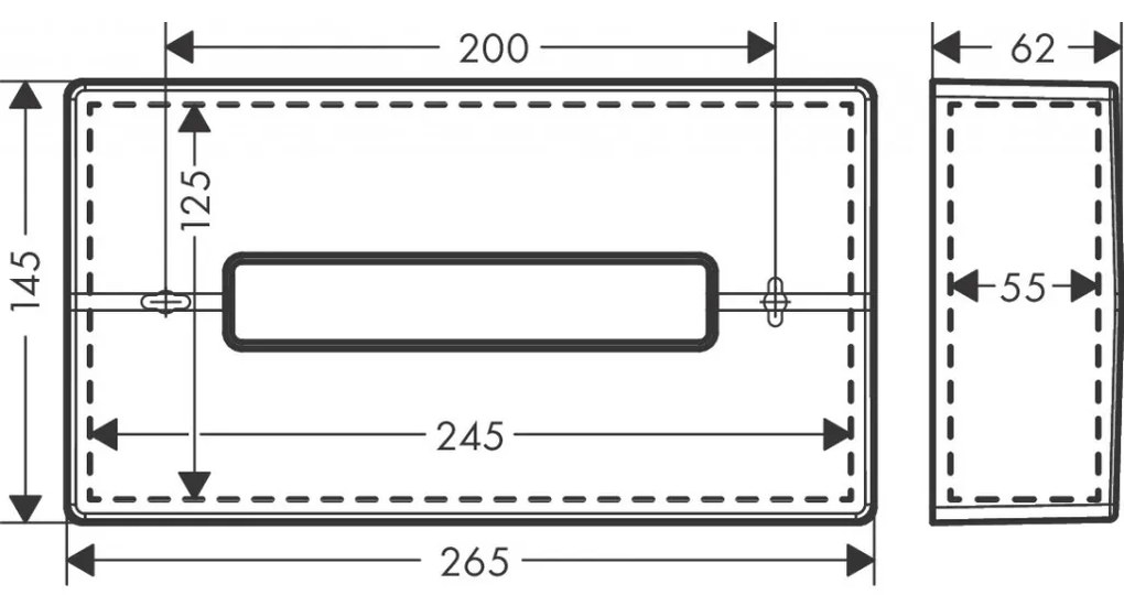 Hansgrohe AddStoris - Zásobník na kosmetické kapesníky, chrom 41774000