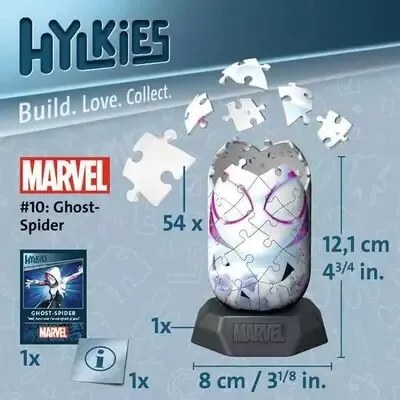 Ravensburger Hylkies: Marvel: Ghost Spider / 3D Puzzle / od 6 let