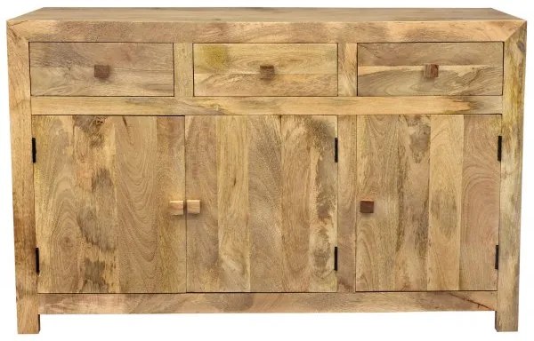 Indický nábytek - Komoda Hina 160x90x45 z mangového dřeva Mango natural