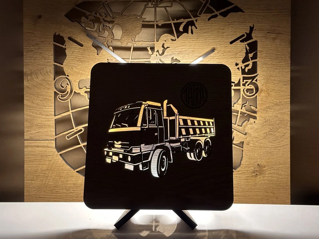 Li-Go "Nákladák" lampa 19x19cm provedení povrchu: dub