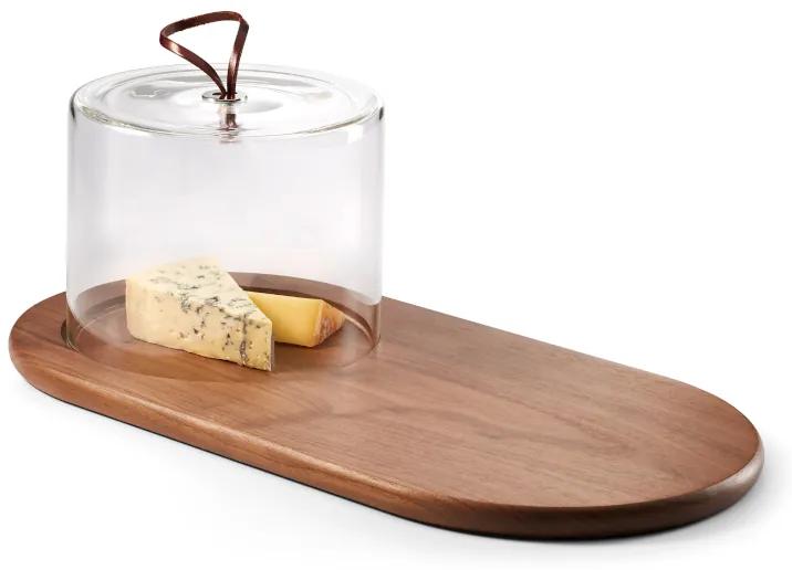 Philippi WALNUT Dřevěné prkénko na sýr s poklopem 12x21x40 cm
