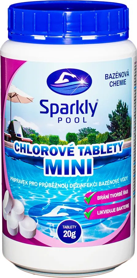 SparklyPool Sparkly POOL Chlorové tablety pomalurozpustné MINI 1 kg