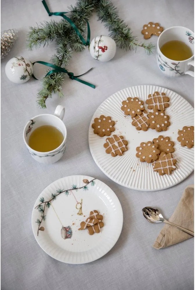 Bílý dezertní porcelánový talíř s vánočním motivem ø 19 cm Hammershøi Christmas – Kähler Design