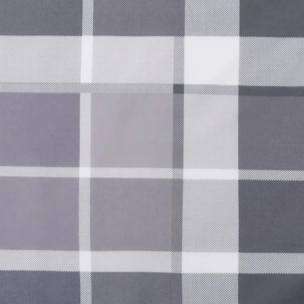 Poduška Na Palety Šedá Károvaná Textil Vzor Šedá Kostka