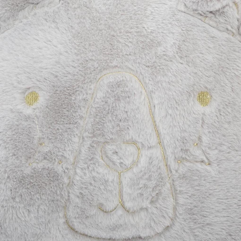 Atmosphera for Kids Dětský polštář medvěd falešná kožešina 40 x 40 cm