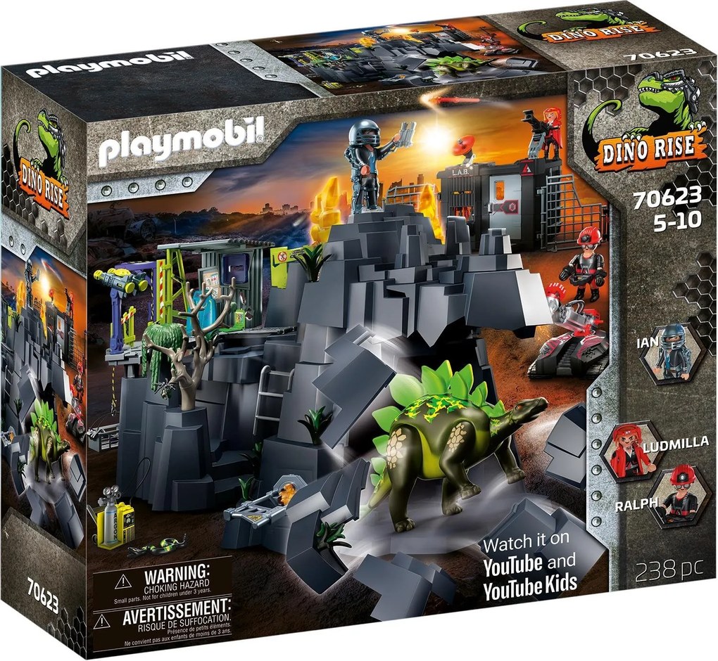 Stavebnice playmobil dinosauří skála
