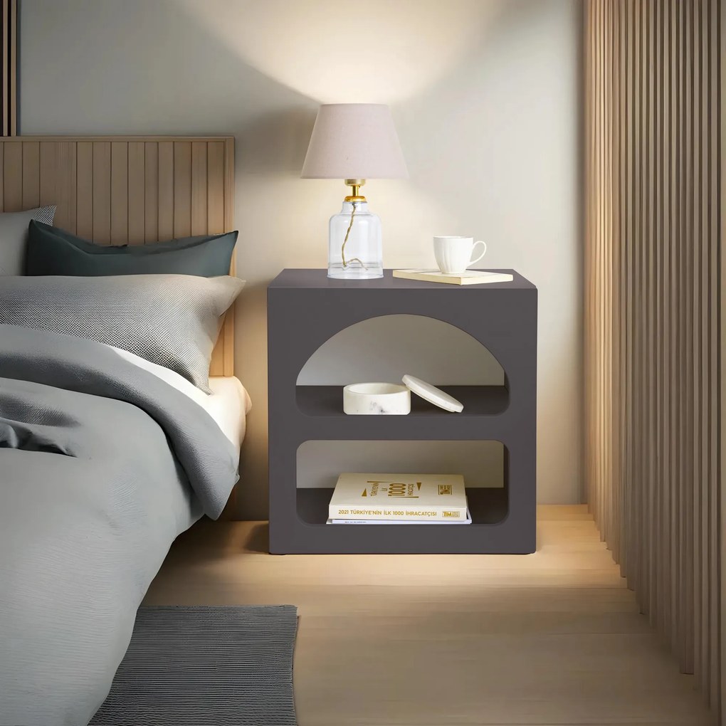 Kalune design Odkládací stolek LORIN antracitový