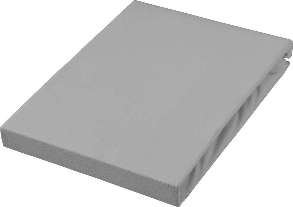 XXXLutz ELASTICKÉ PROSTĚRADLO, žerzej, šedá, 160/220 cm Dieter Knoll - Prostěradla - 004996001605