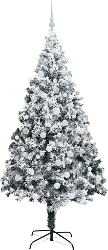 Umělý vánoční stromeček Bílá 180 cm PVC, ocel a plast 3396965