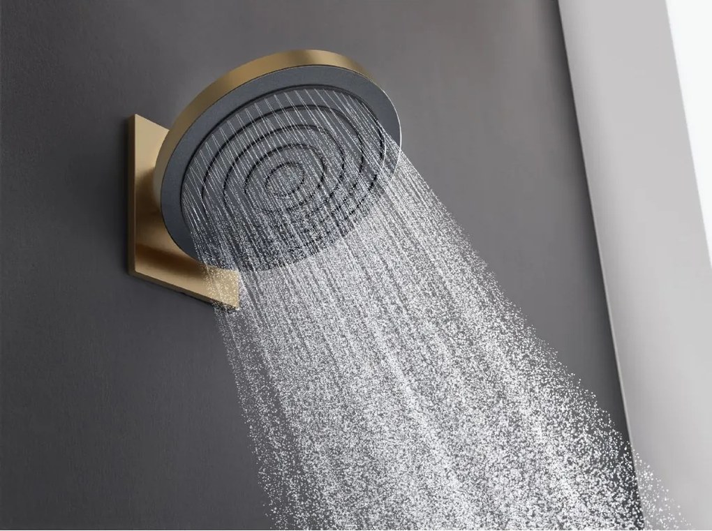 Hansgrohe Pulsify, nástěnné připojení pro hlavovou sprchu 260, kartáčovaný bronz, HAN-24149140