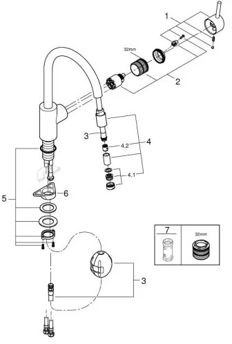 GROHE 32663003 - Dřezová baterie CONCETTO 360 mm lesklý chrom