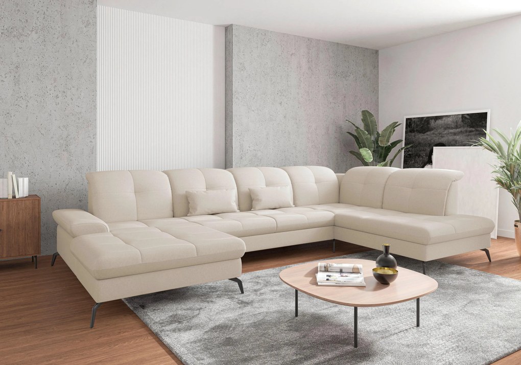 XXXLutz SEDACÍ SOUPRAVA, textil, krémová Sit & More - Sedací soupravy - 000144009665