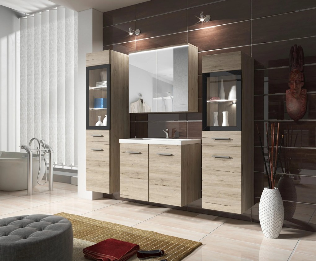 XXXLutz KOUPELNA dub San Remo P & B - Online Only koupelnové sety - 002778001206