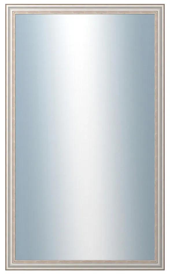 DANTIK - Zarámované zrcadlo - rozměr s rámem cca 60x100 cm z lišty TOULON bílá velká (2665)