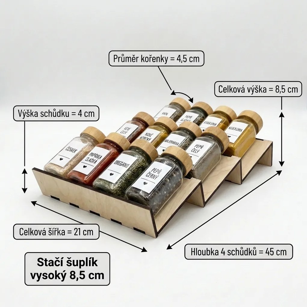 usporadejto.cz Organizér na kořenky do šuplíku 4cm, VASKY Akční ceny: cena za 2ks