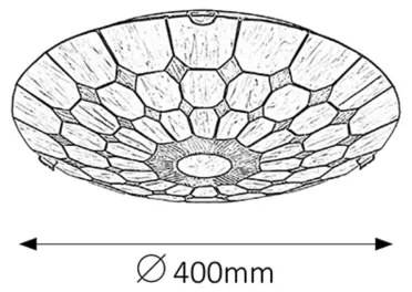 Rabalux 8091 - Tiffany vitrážové stropní svítidlo MARVEL 2xE27/60W/230V
