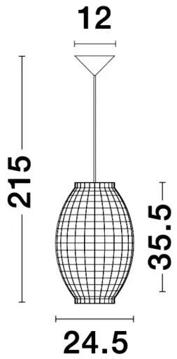 Retro lustr Griffin 24