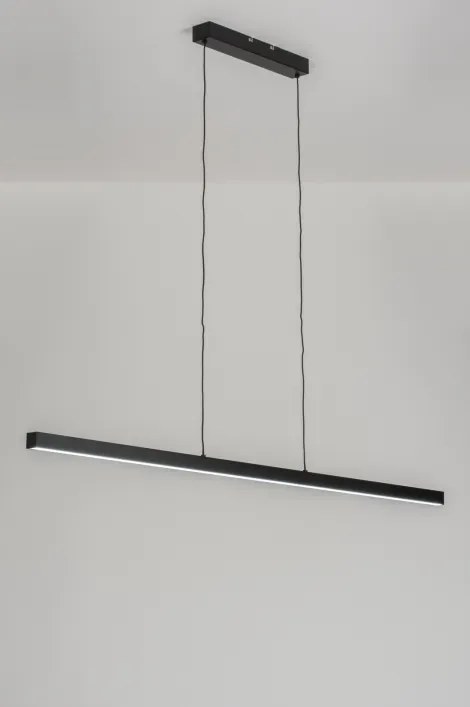 Závěsné designové černé LED svítidlo nad stůl Corciano L Black